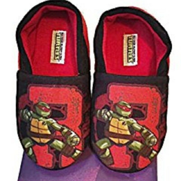 Nickelodeon | Shoes | Tmnt Unisex Kids Red Plush Slipper 78 | Poshmark